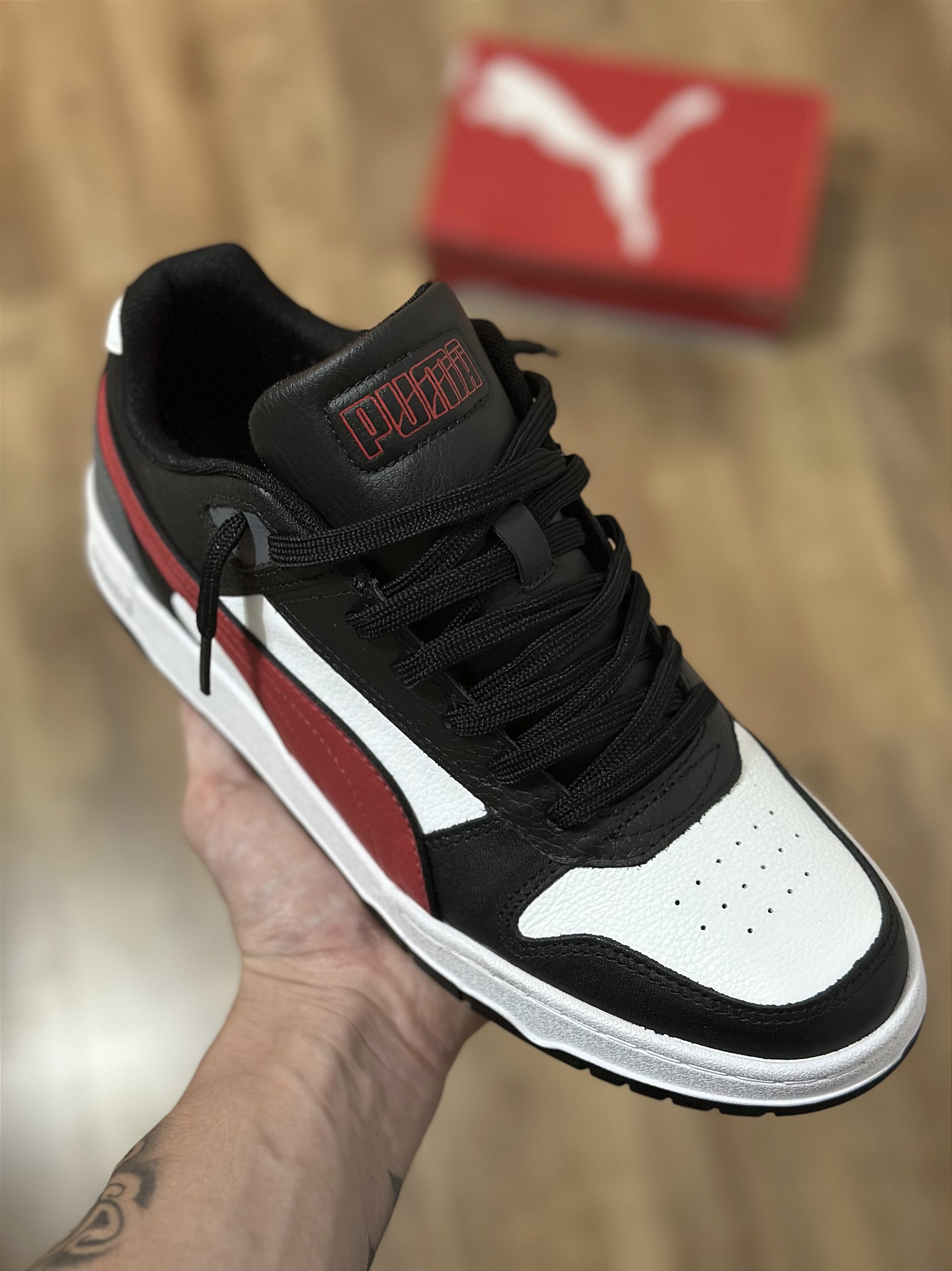 PUMA RBD GAME LOW BDP (preto/vermelho) - Corre de Rua