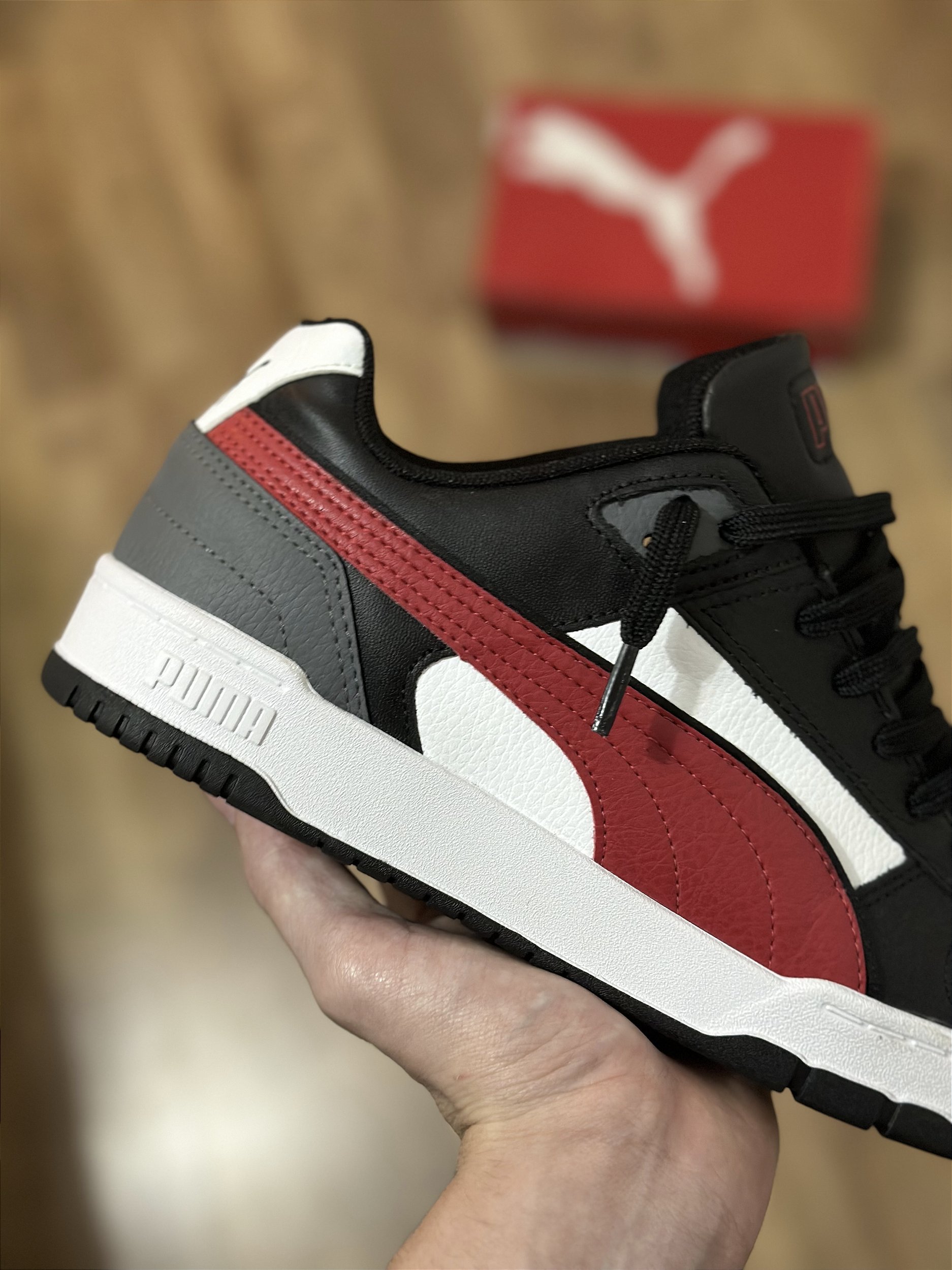 PUMA RBD GAME LOW BDP (preto/vermelho) - Corre de Rua