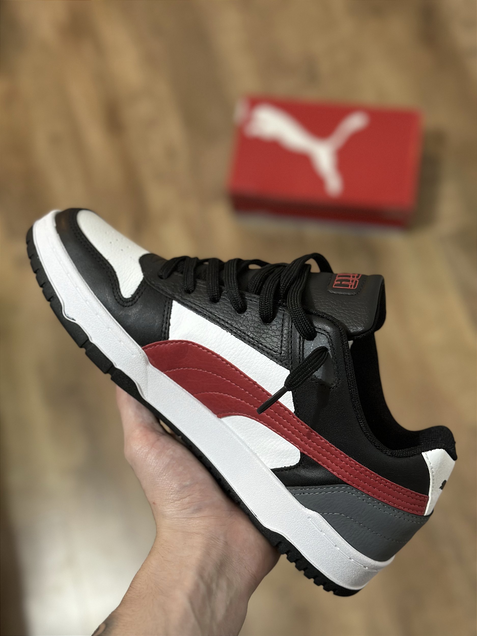 PUMA RBD GAME LOW BDP (preto/vermelho) - Corre de Rua