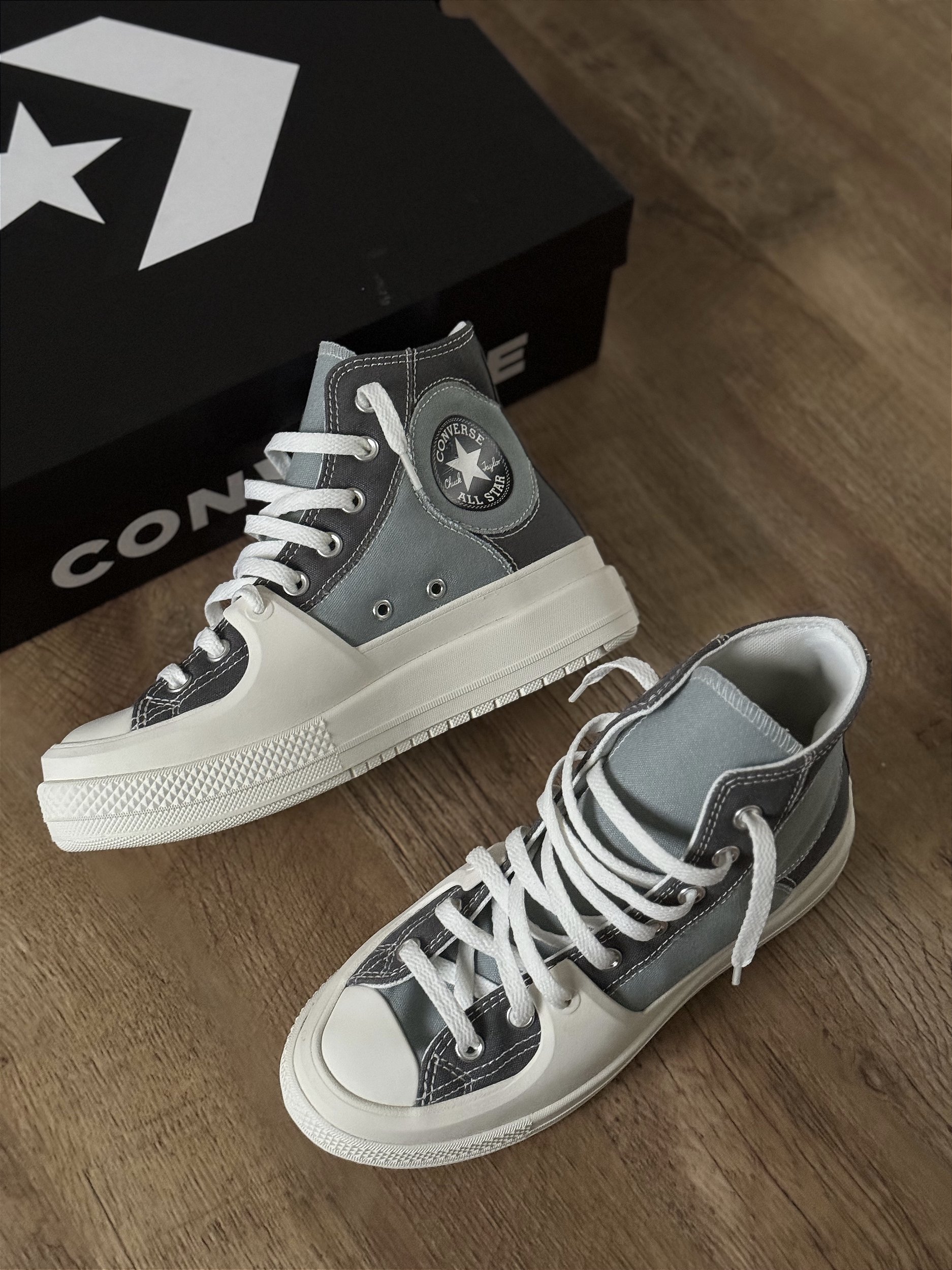 CONVERSE CTAS CONSTRUCT HI (cinza) - Corre de Rua