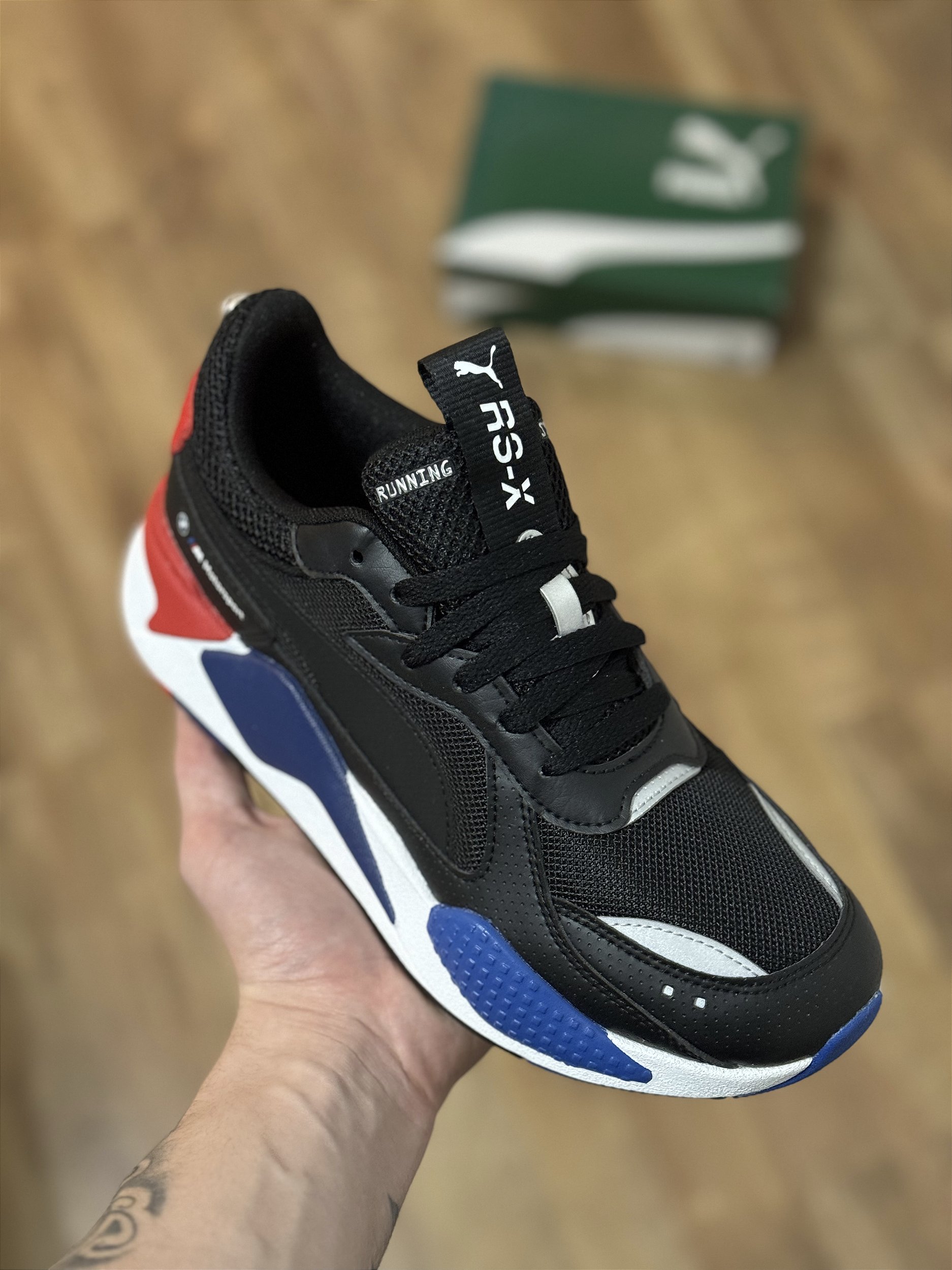 PUMA RS-X BMW (black/red) - Corre de Rua