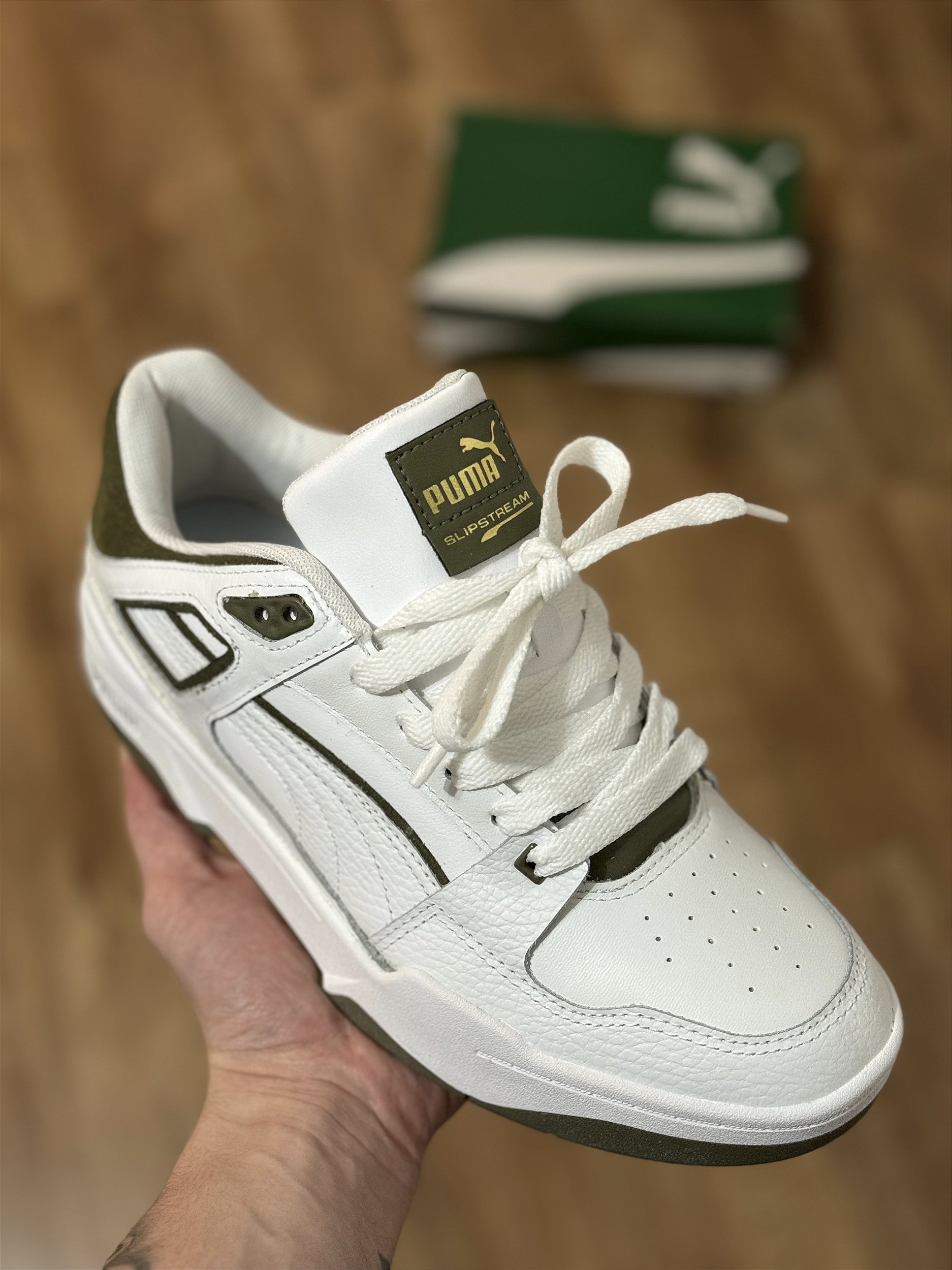 PUMA SLIPSTREAM (Olive) - Corre de Rua
