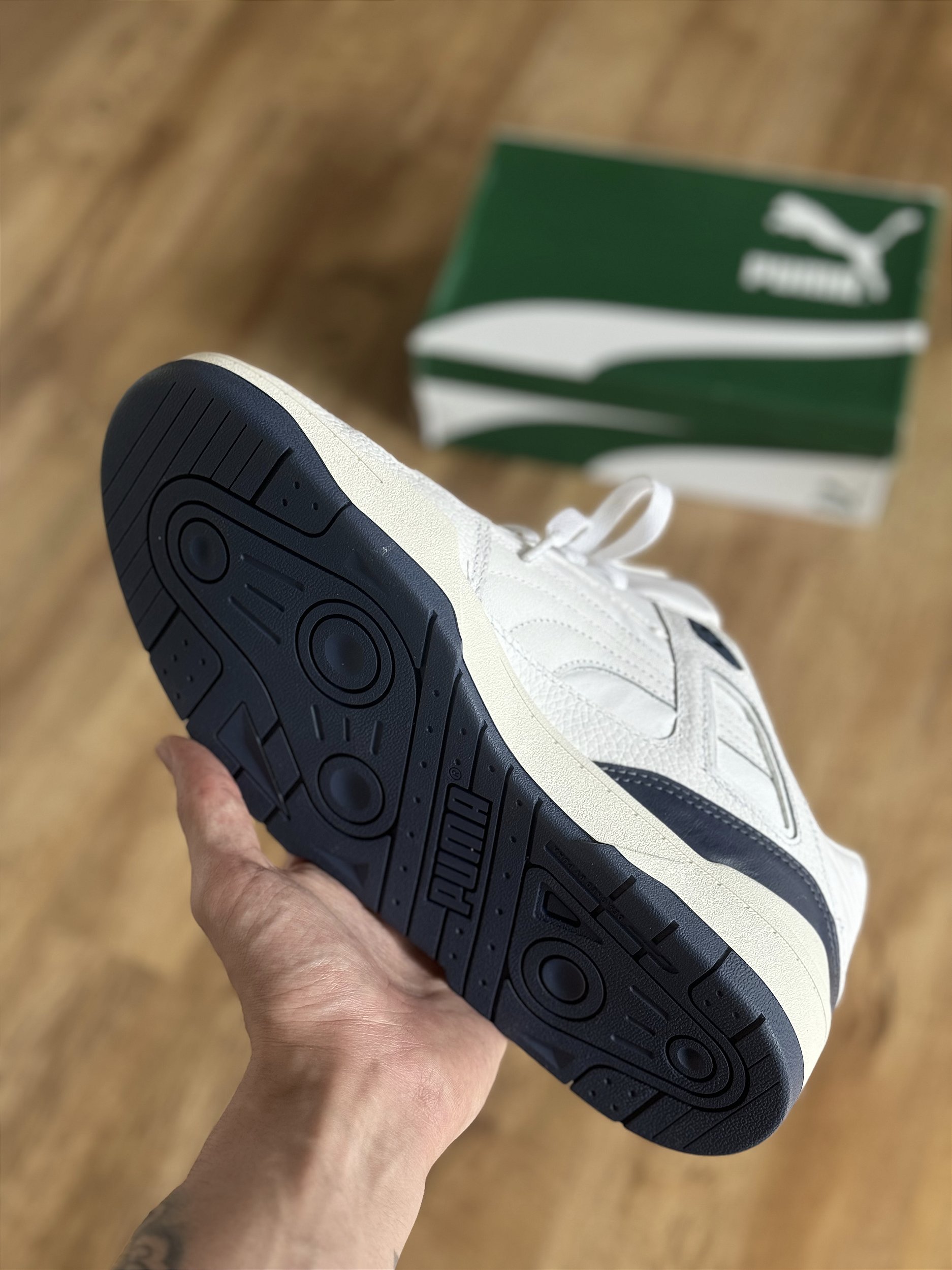 PUMA SLIPSTREAM (white/persian blue) - Corre de Rua