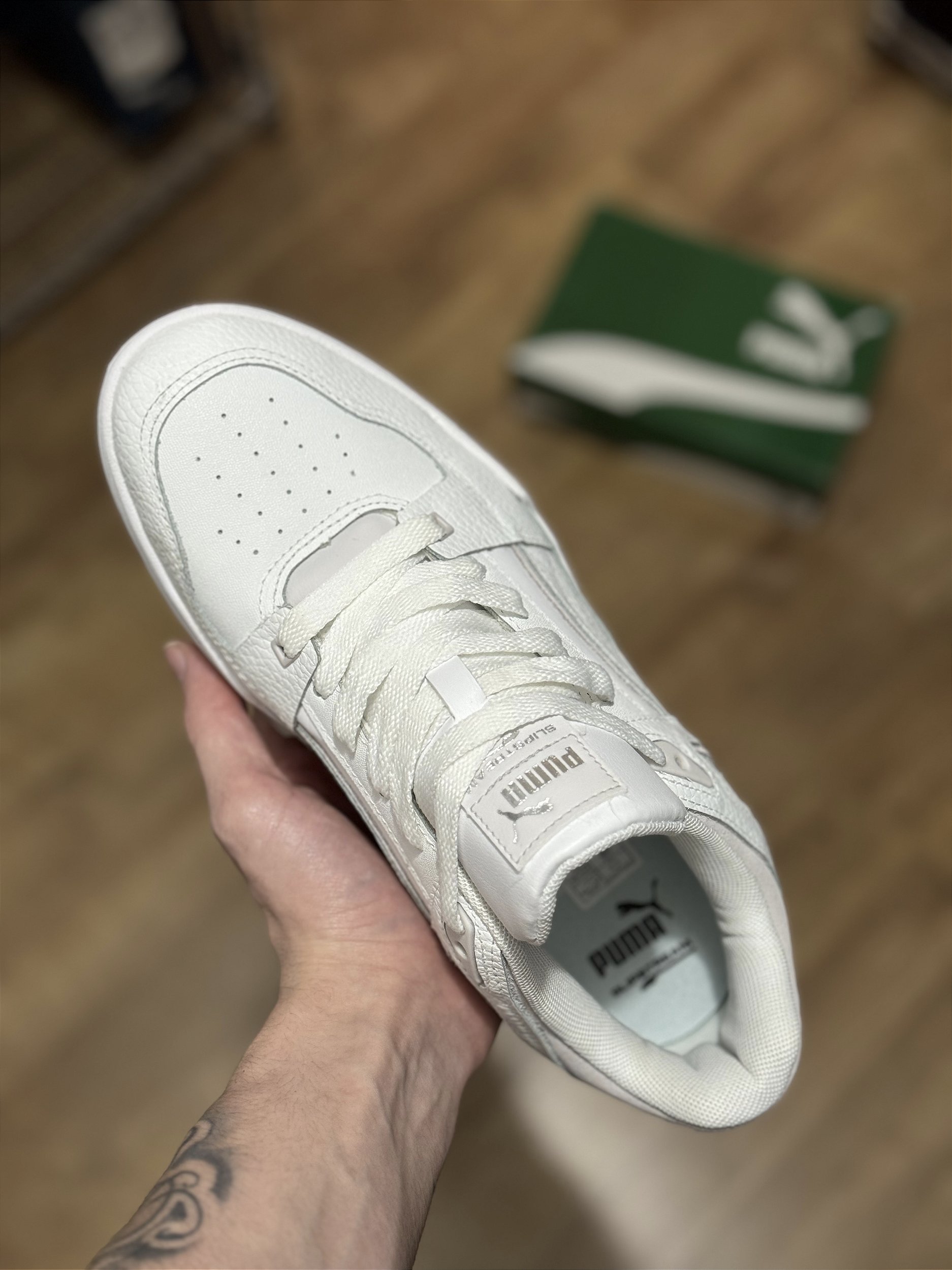 PUMA SLIPSTREAM (branco/lilas) - Corre de Rua