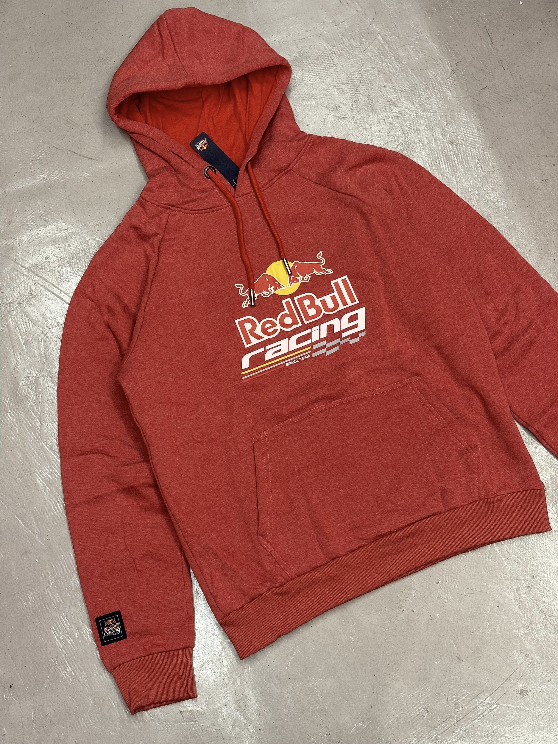 MOLETOM RED BULL RACING (vermelho mescla) - Corre de Rua