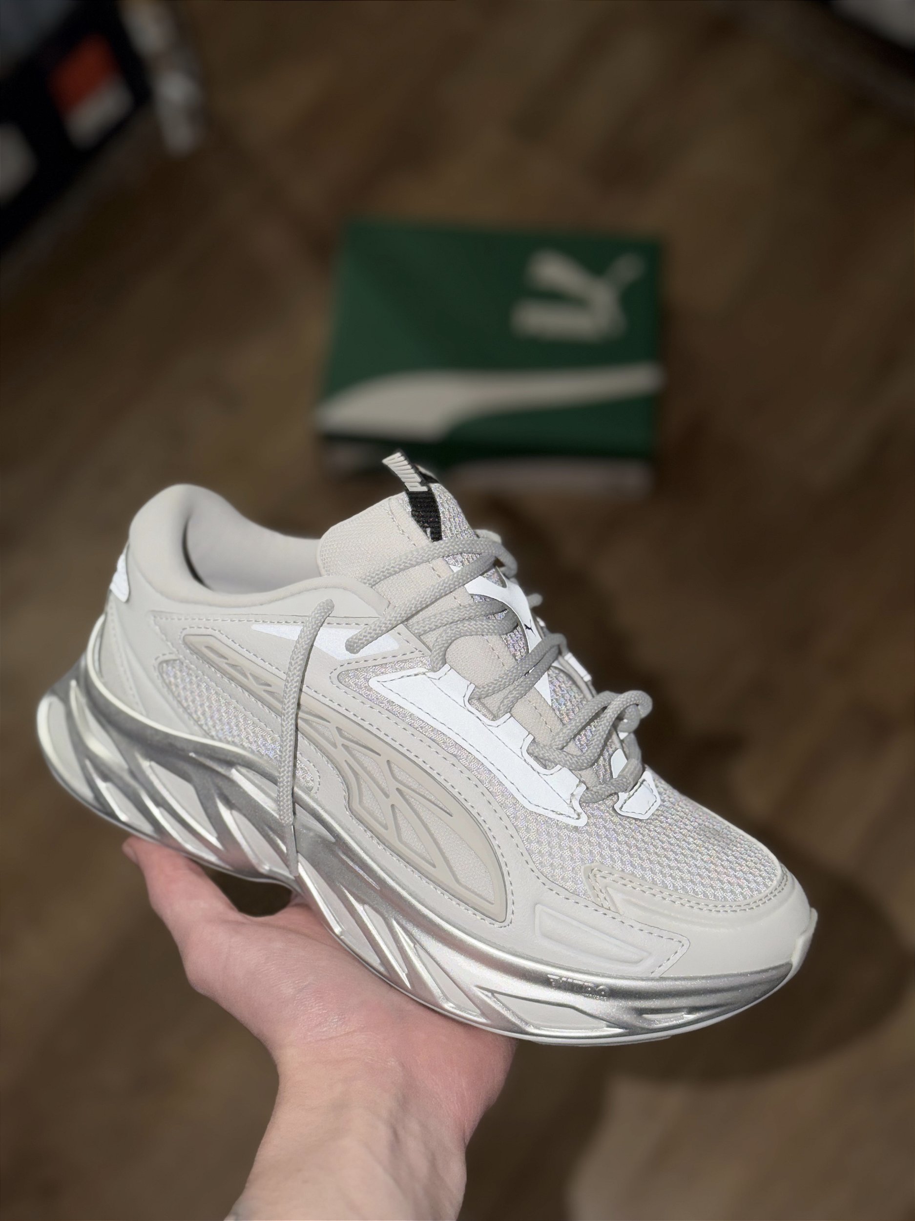PUMA EXOTEK NITRO (prata) - Corre de Rua