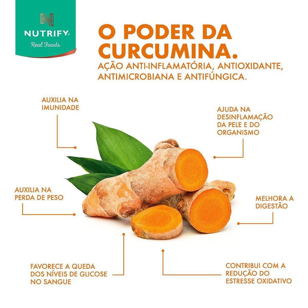 Curcumina - Nutrify 30 cápsulas - BS Nutrition - Distribuindo sabor e saúde