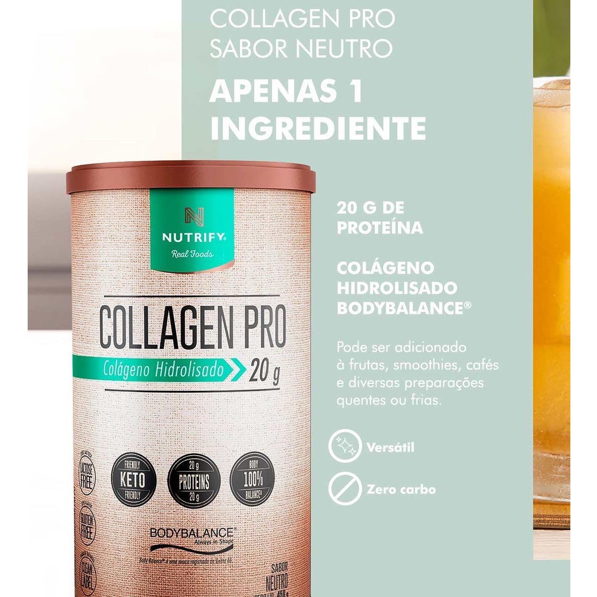 Collagen Pro Body Balance Neutro - Nutrify 450g - BS Nutrition ...