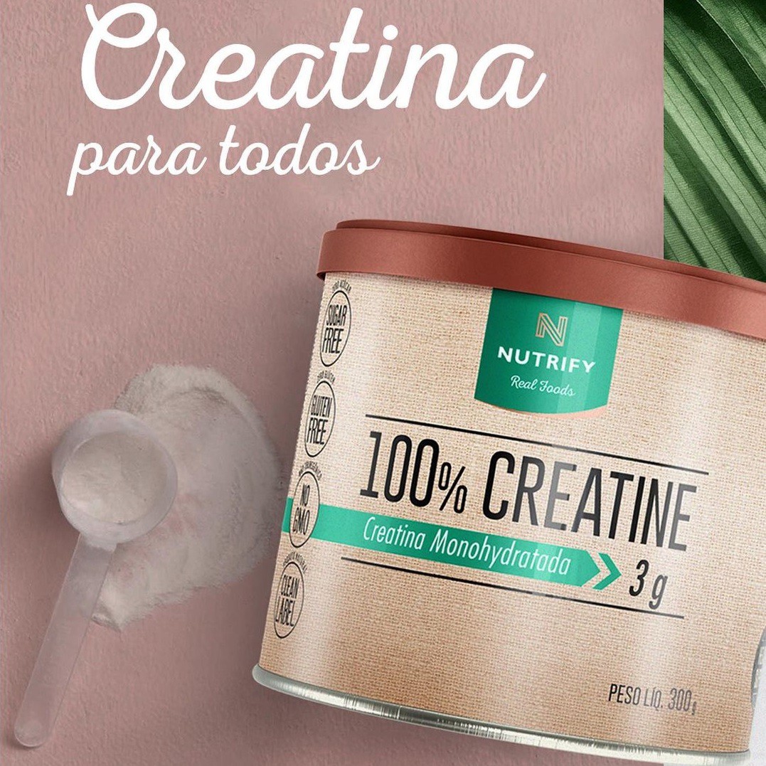 100% Creatine - Creatina Monohidratada - Nutrify 300g - BS Nutrition - Distribuindo sabor e saúde