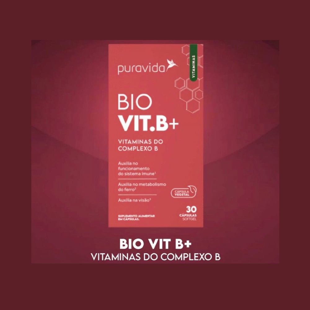 Bio Vit B+ - Puravida 30 Cápsulas - BS Nutrition - Distribuindo sabor e ...