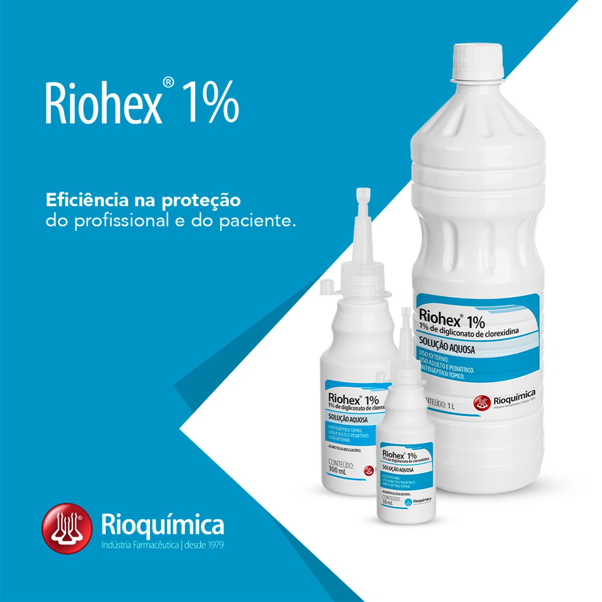 Antisséptico Riohex 1% Solução Aquosa 1l - Rioquimica - Dental PHS ...