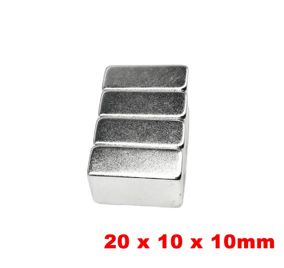 Imã De Neodímio Bloco 20mm x 10mm x 10mm - Super Magnet ...