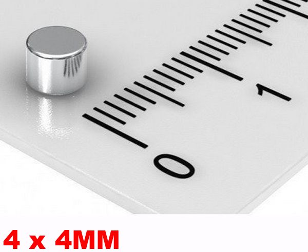 Imã De Neodímio Cilindro 4mm X 4mm - Super Magnet ® - Equipamentos ...