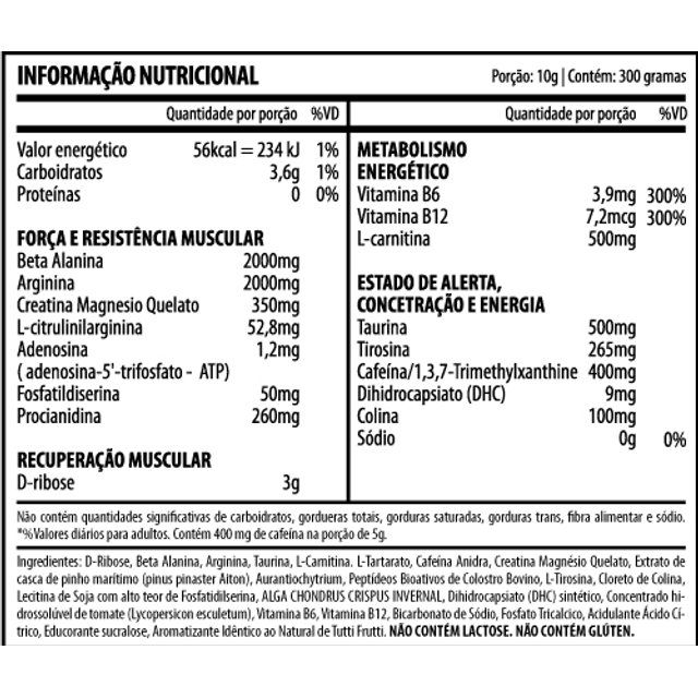 CRACK PRE WORKOUT FRUTAS AMARELAS 300G DEMONS LAB - CASAL MONSTRO ...