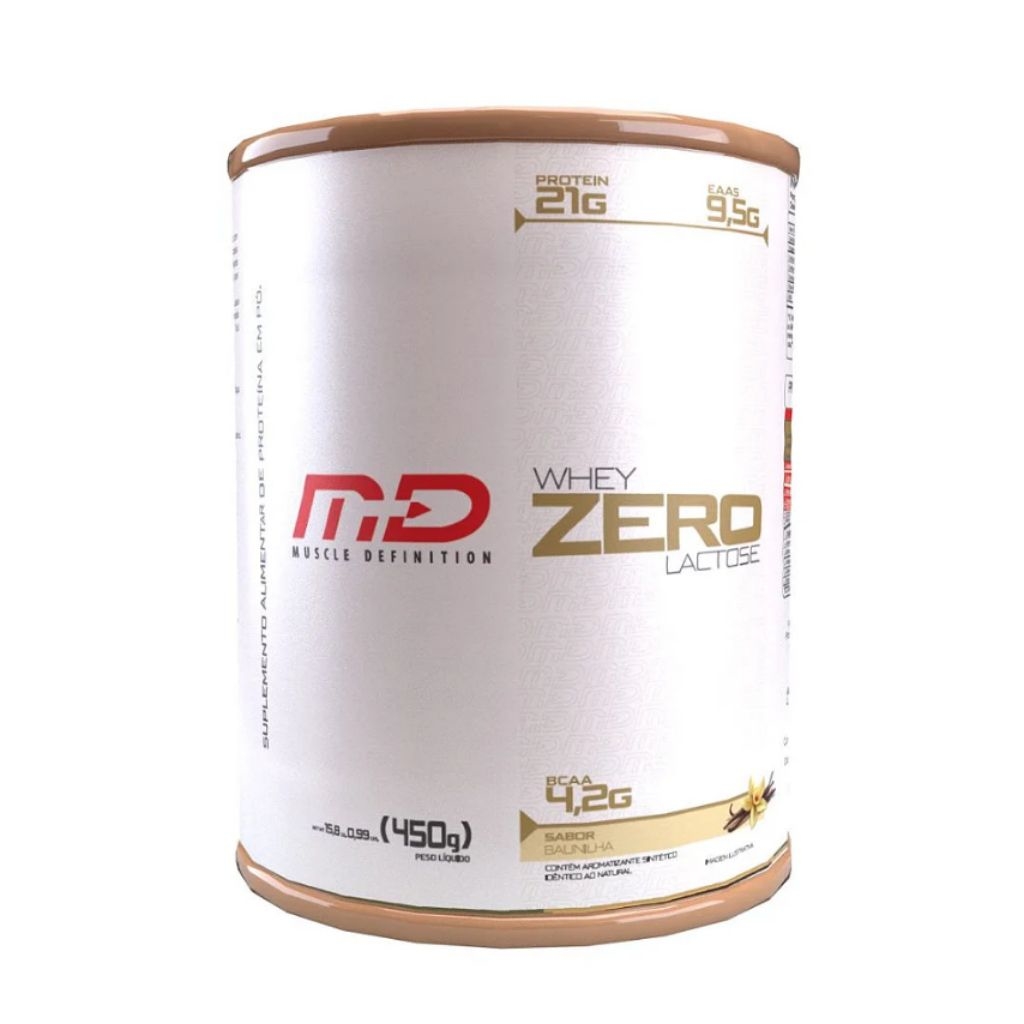 MD WHEY ZERO LACTOSE 450G BAUNILHA - CASAL MONSTRO SUPLEMENTOS