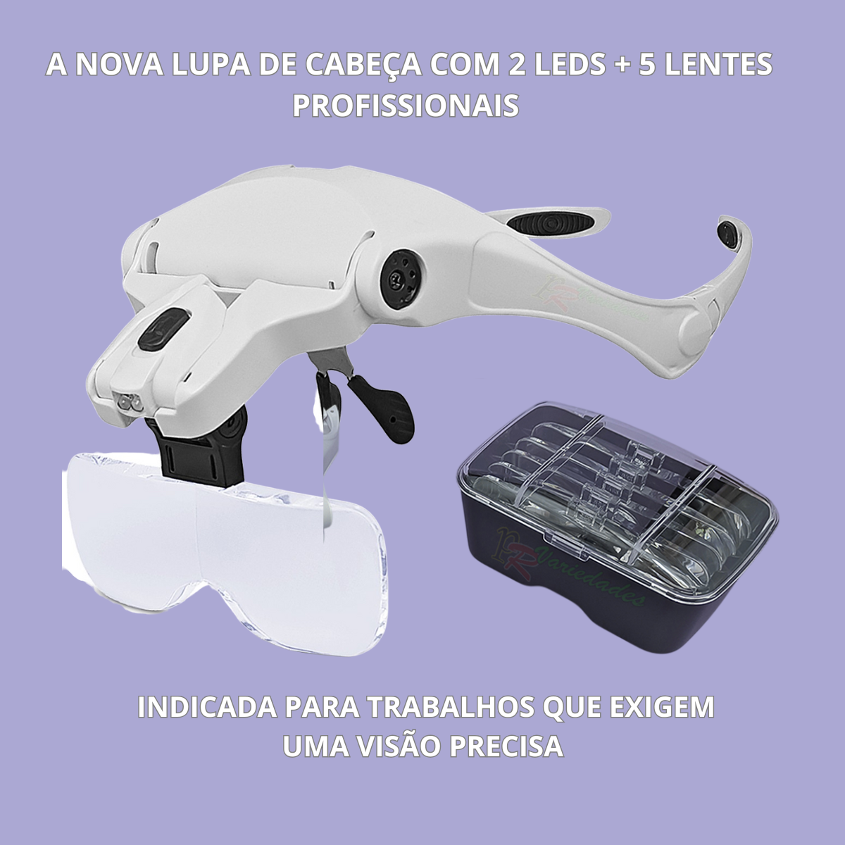 Lupa Cabeça Profissional Aumento Leitura Estetica Eletronica - DAIFPRO