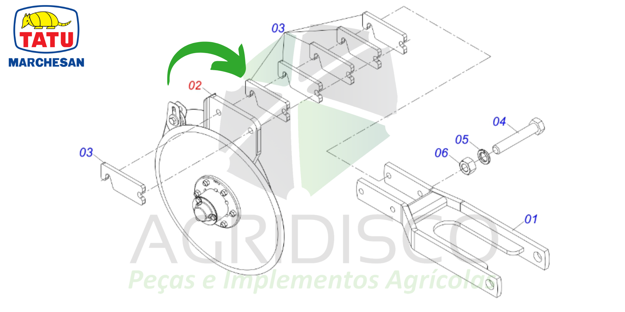 0511017969 PLACA ESPACADORA 1,90 ZN (TATU) (PC) 05.11.01.7969 ...