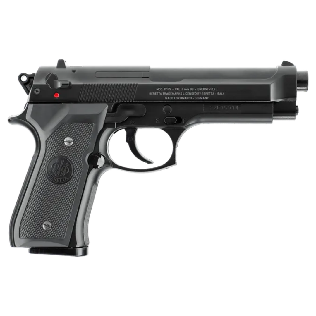 Kit Pistola Airsoft Beretta M92 Spring + Case + BBs - Loja do Airsoft ...