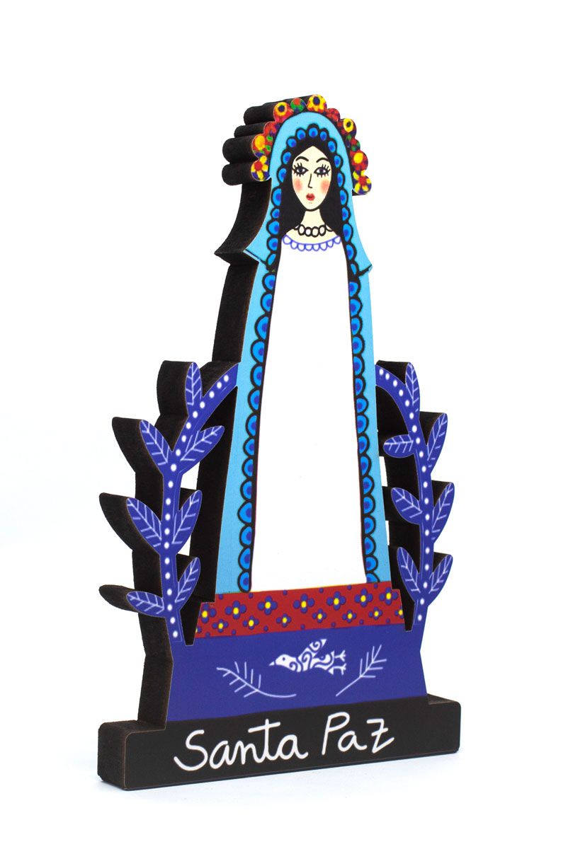 Escultura Santa Paz 20cm - Bendita Frase