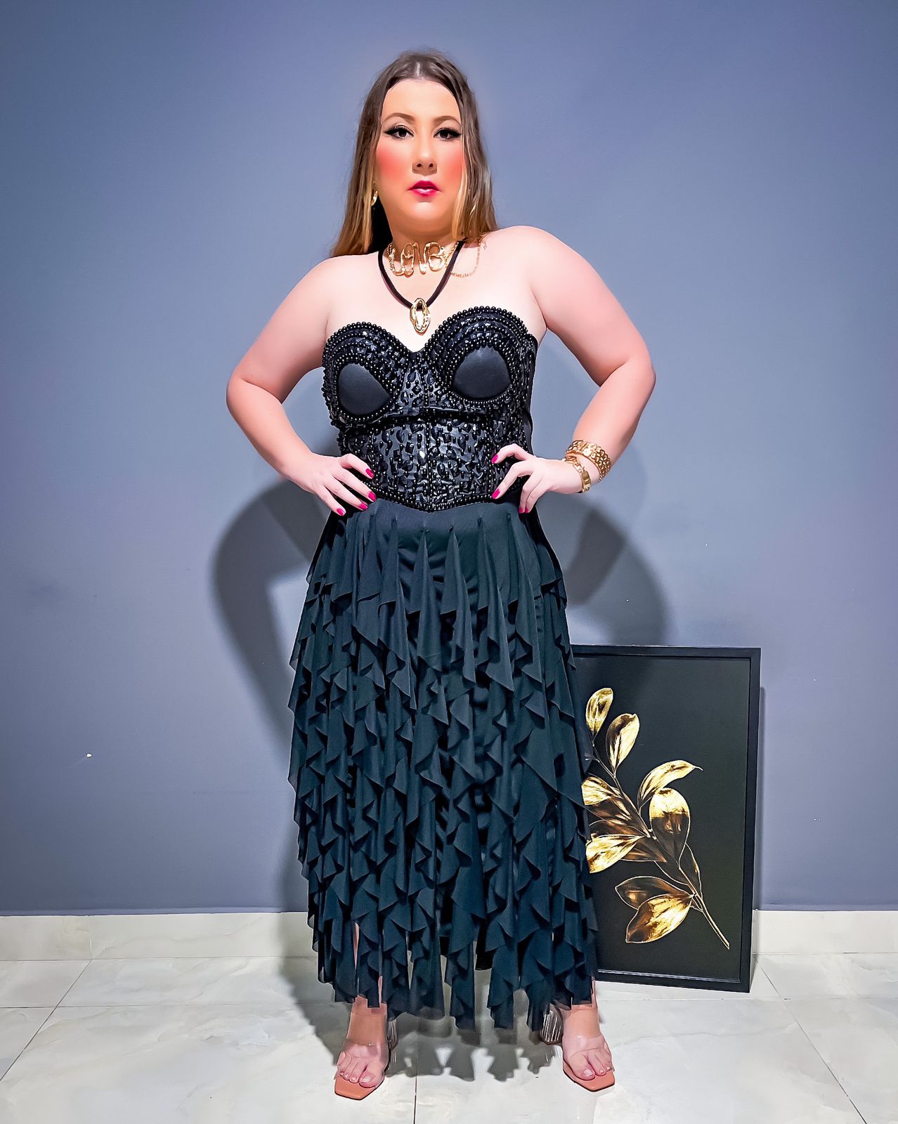 Corselet preto com pedrarias - Luxo - Madame Ninna - loja online de ...