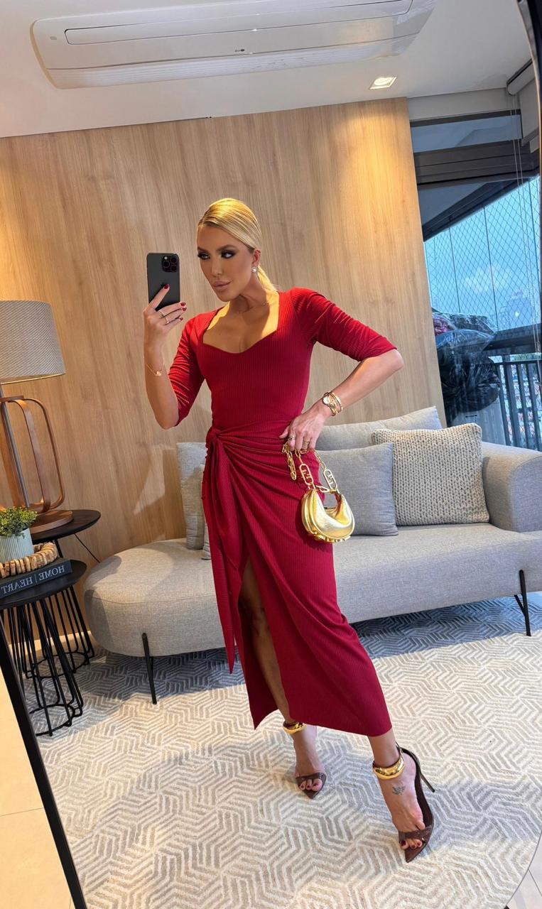 Vestido body vermelho - Madame Ninna - loja online de roupas femininas