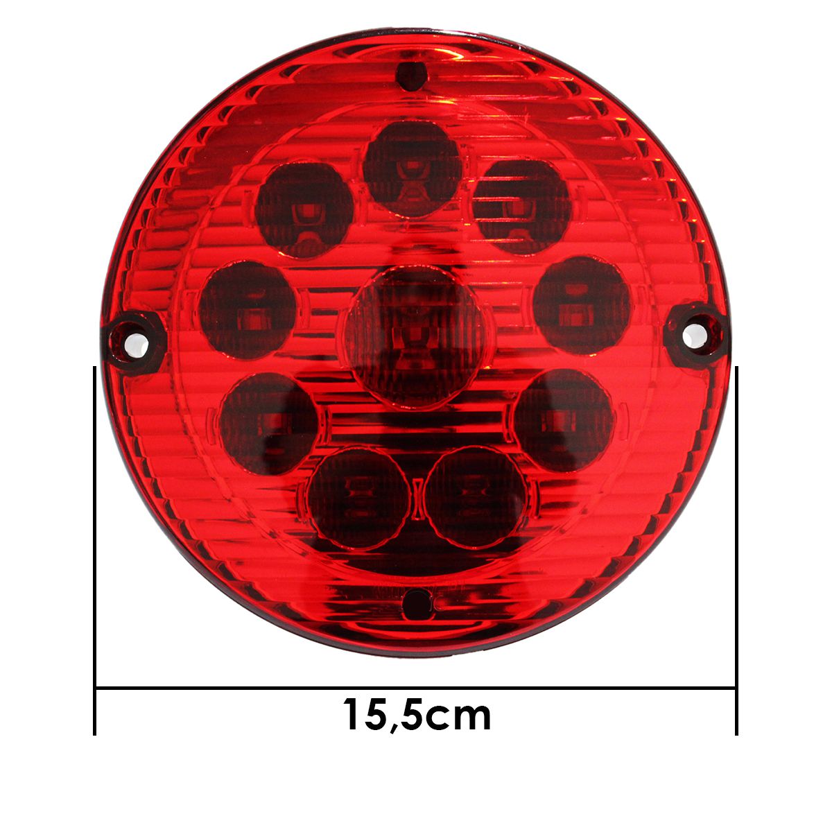 KIT 8 Lanterna Traseira Ônibus Cometa Caminhão 155mm 10 LED 24V ...