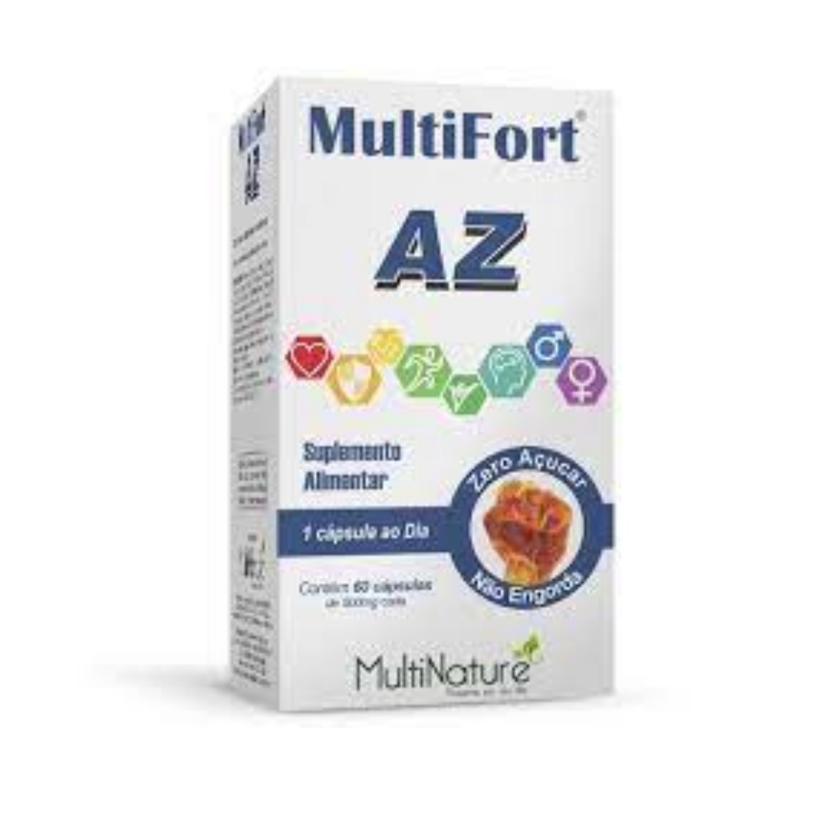 MULTIFORT A-Z 500 MG SUPLEMENTO VITAMÍNICO E MINERAL COM 60 CAPS BOA ...