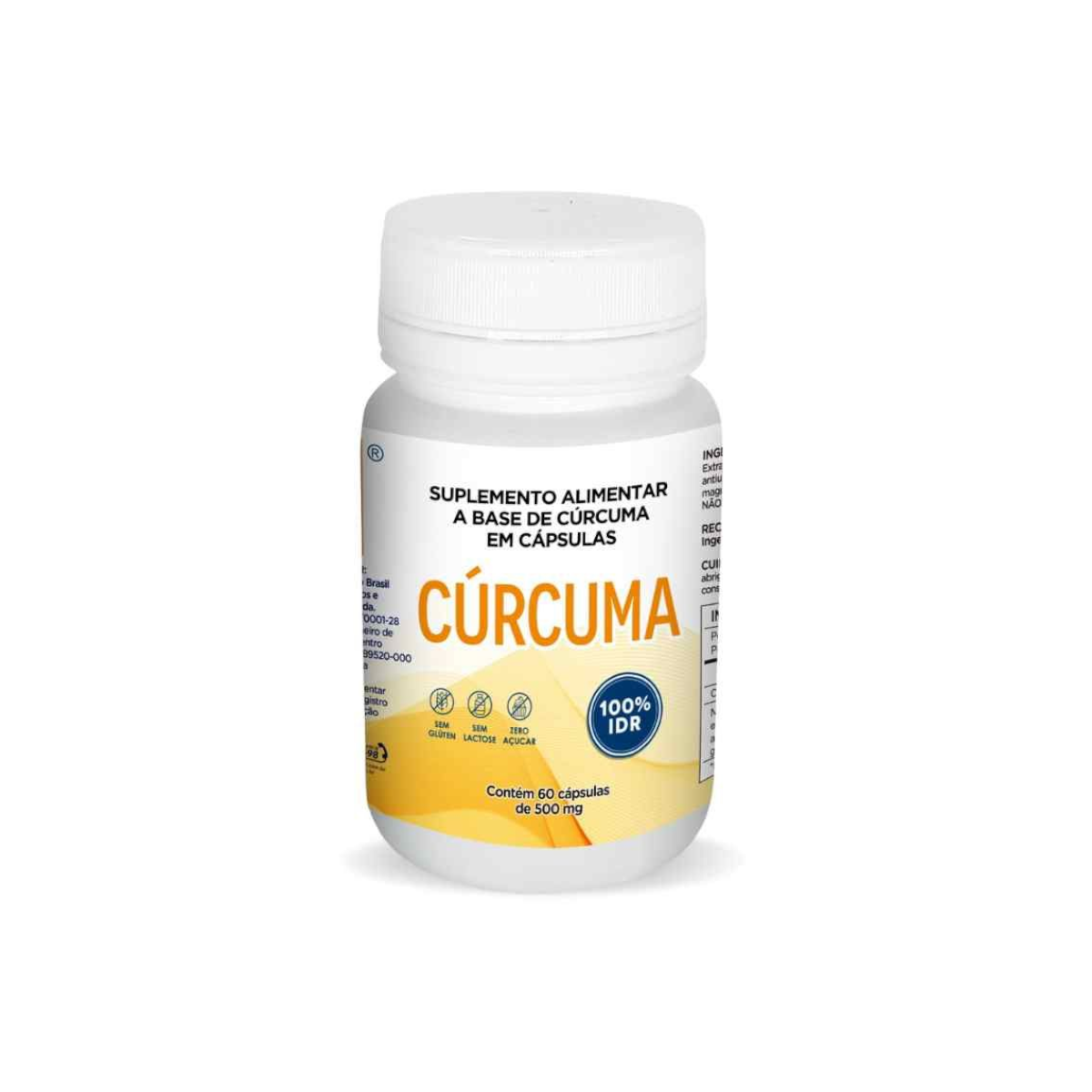 CURCUMA 500MG COM 60 CAPSULAS ACAFRAO DA TERRA ORIGINAL DOCTOR BERGER ...