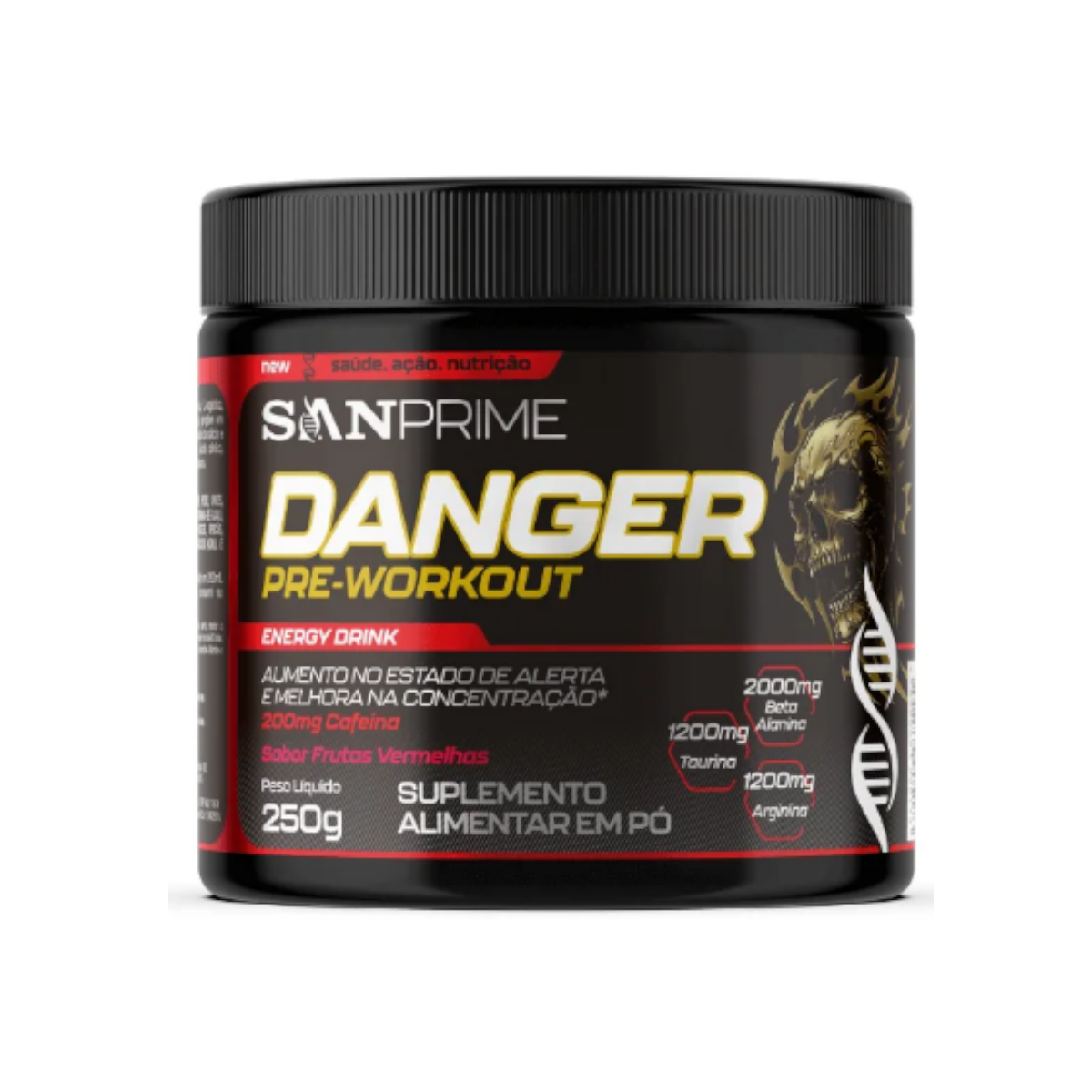 PRE TREINO WORKOUT DANGER 250 GRAMAS SANPRIME BOA SAUDE - BOA SAUDE - BOA SAUDE LOJA VIRTUAL DE ...