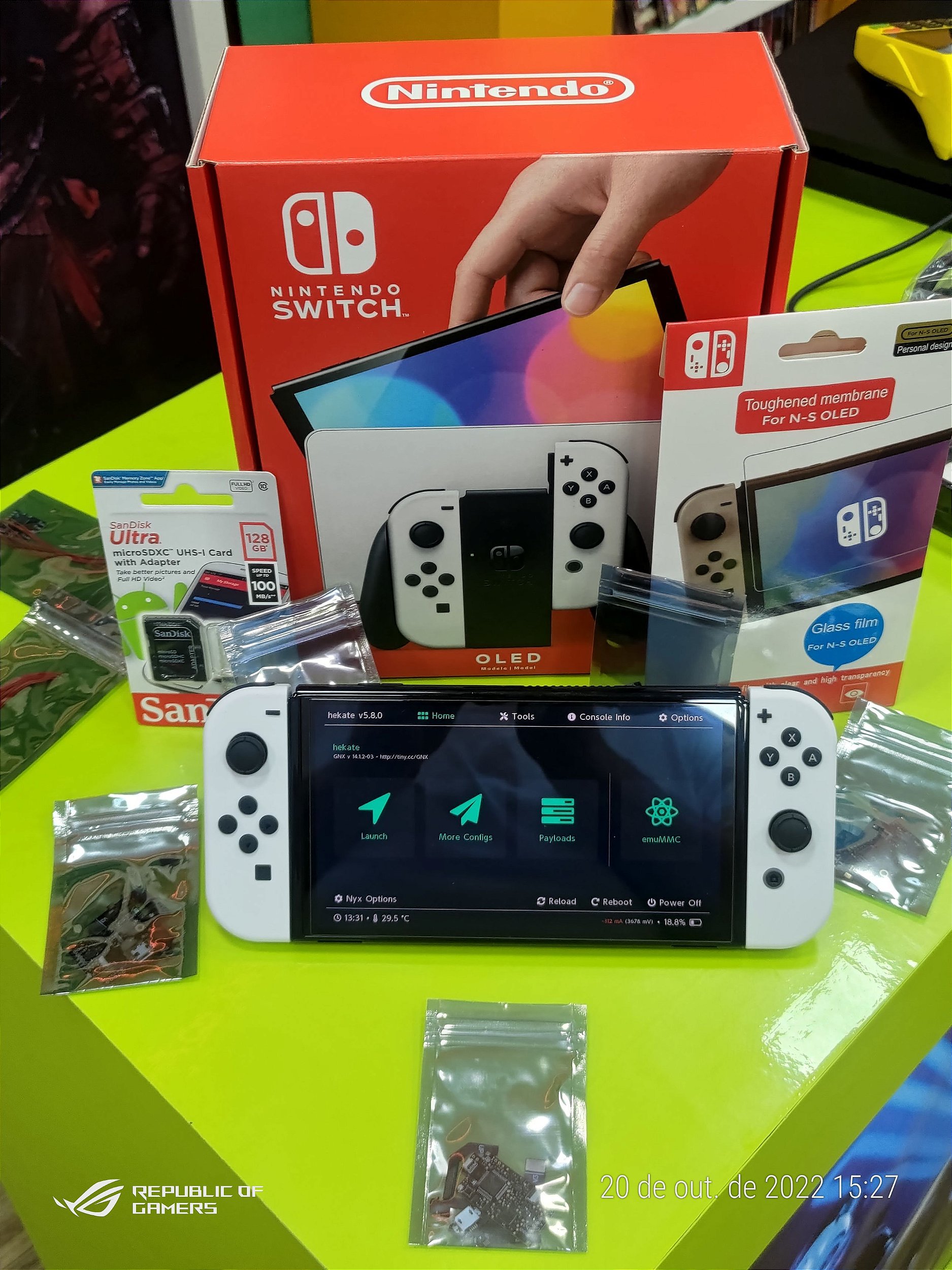 Nintendo Switch OLED Branco 128GB Desbloqueado - Games Você Compra ...