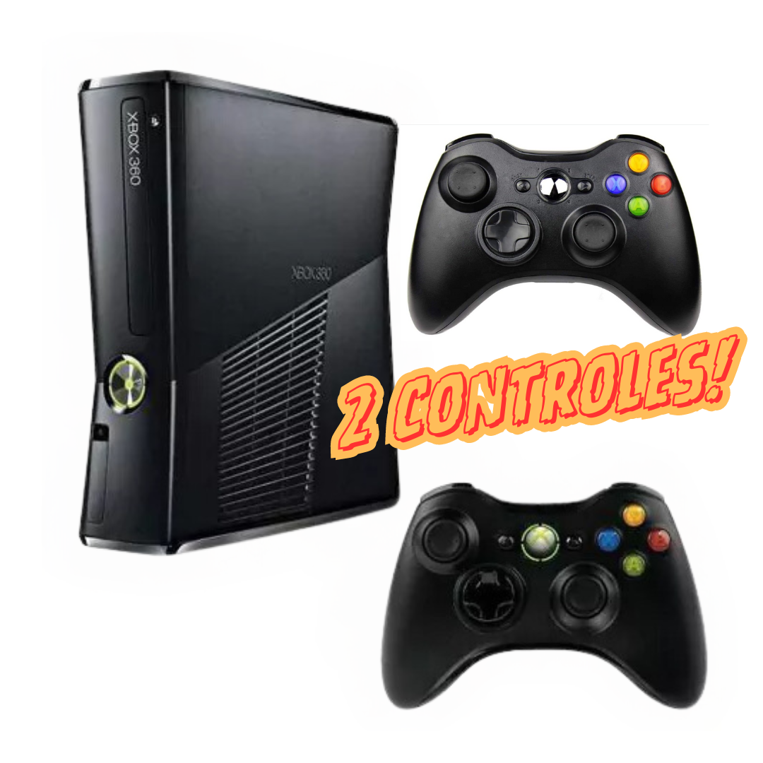 Xbox 360 Desbloqueado com Dois Controles Lê Cd Paralelo - Games Você ...