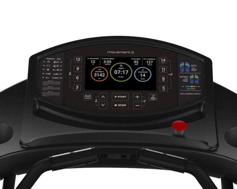 Esteira Ergométrica Movement 3.0 RT 150 G3 Profissional - Suprafit