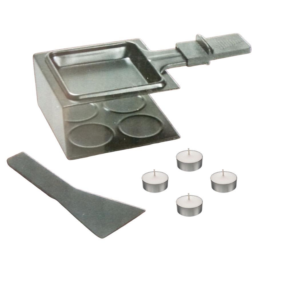 Kit Aparelho Para Fondue Esmaltado 11 Peças Aço Carbono Mais Raclette 7 ...