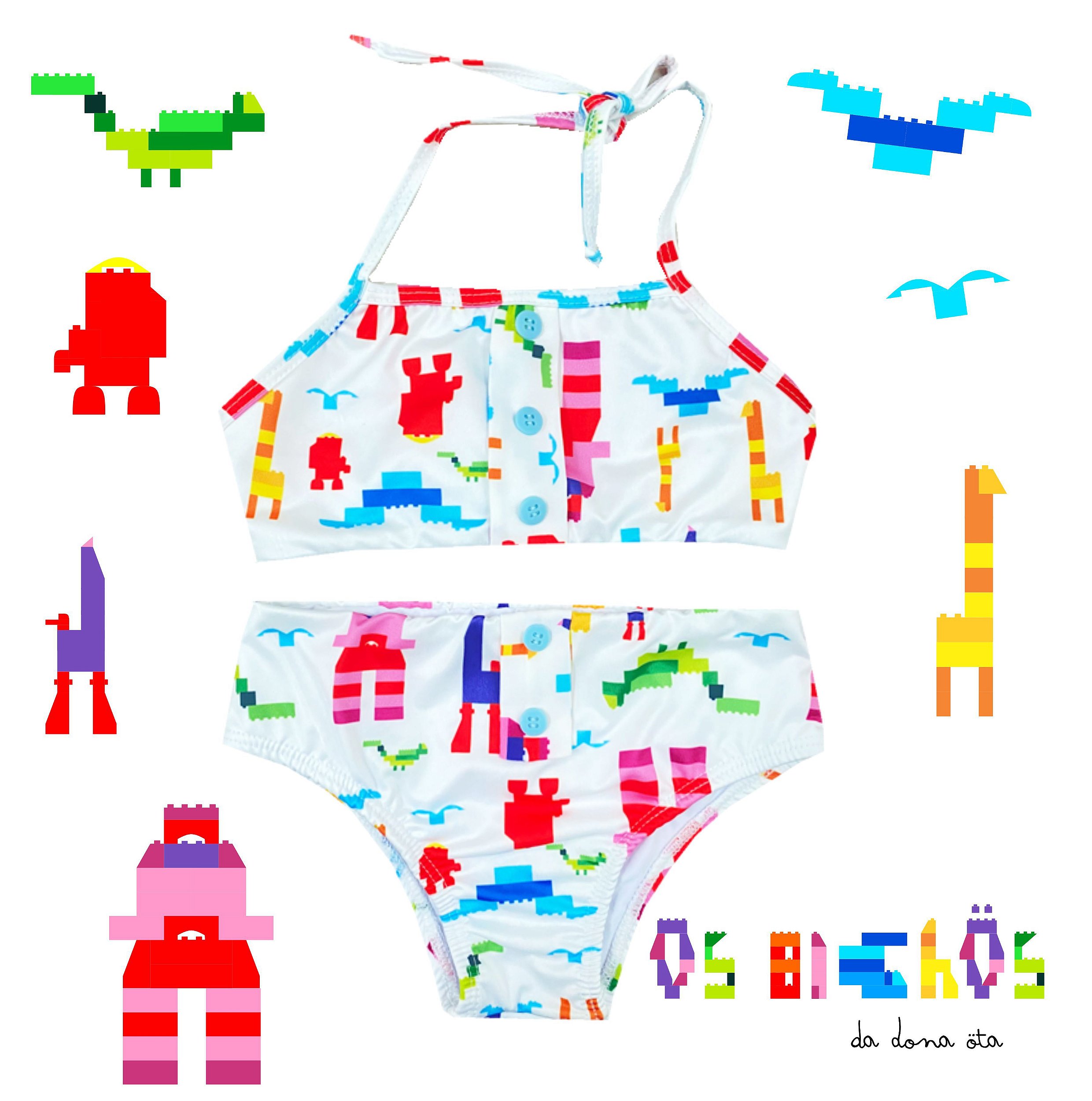 biquíni infantil OTA PARA FILHOTES_ MODA PRAIA - ÖTA para filhotes ...