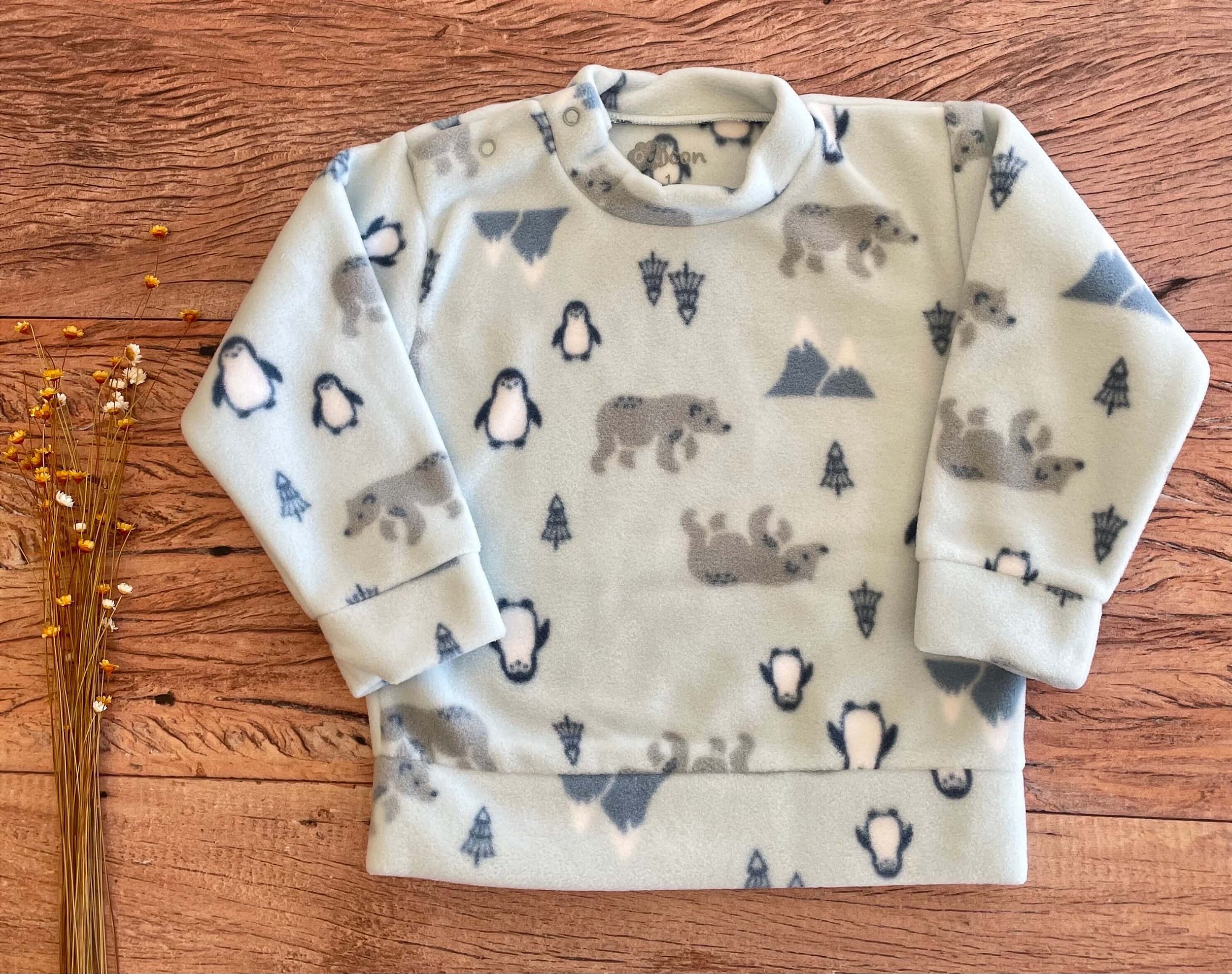 Conjunto Soft Infantil Ursinho e Pinguim Azul Claro - Roupa de Bebê do ...