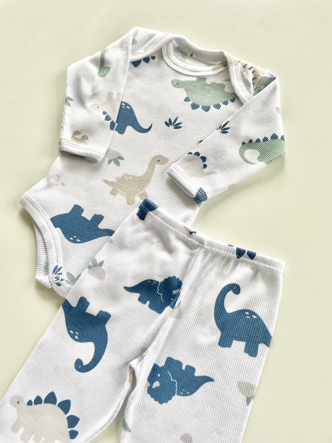 Conjunto Body e Calça Bebê Canelado Baby Dino - Roupa de Bebê do ...