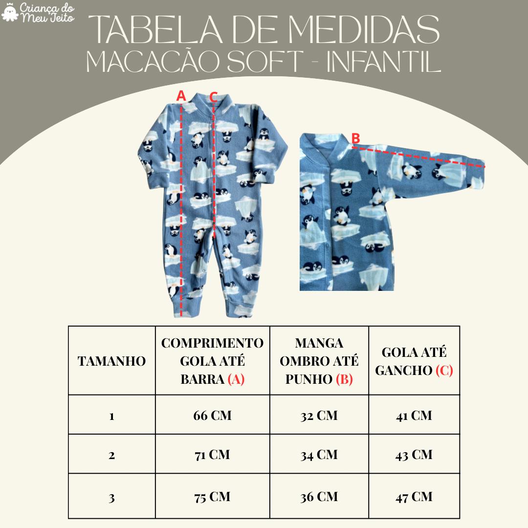 Macacão Soft Infantil Camuflado Dinossauro - Roupa de Bebê do Tamanho RN ao 3