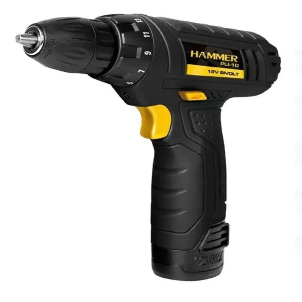 Bateria Lítio Parafusadeira Hammer 12V Bivolt GYPLI-10 - EletroMult ...