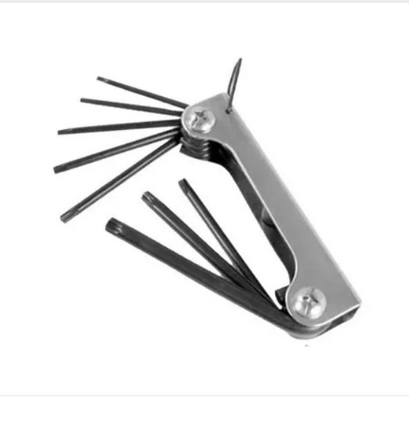 Conjunto Chave Torque 8 Peças Canivete Torx Aço T9 A T40 - EletroMult ...