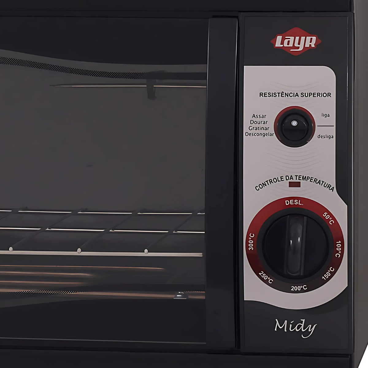 Forno Elétrico Midy Black - Plus - LAYR - Layr Eletrodomésticos