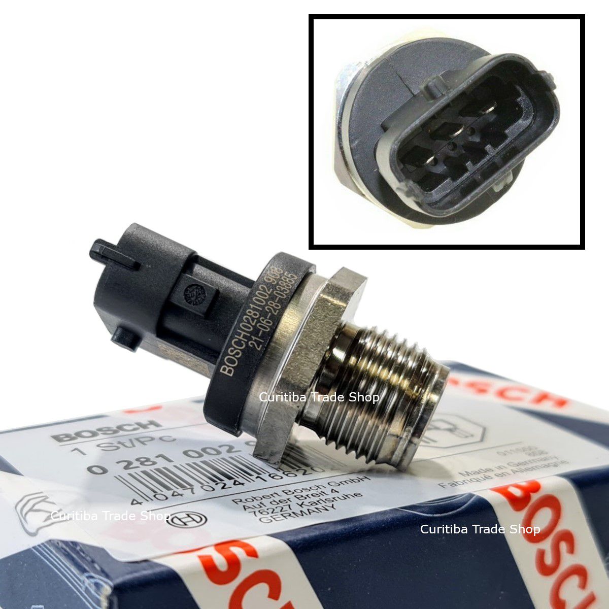 Sensor Pressao Flauta Rail 0281002398 - Curitiba Trade Shop