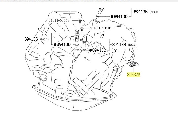Sensor De Pressão De Óleo CÂMBIO CVT TOYOTA COROLLA YARIS RAV4 - 90311 ...