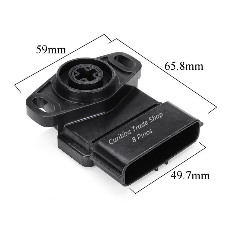 Sensor TPS 8 Pinos para Mitsubishi e Lancer 2.0 2.4 2002 A 2006 ...