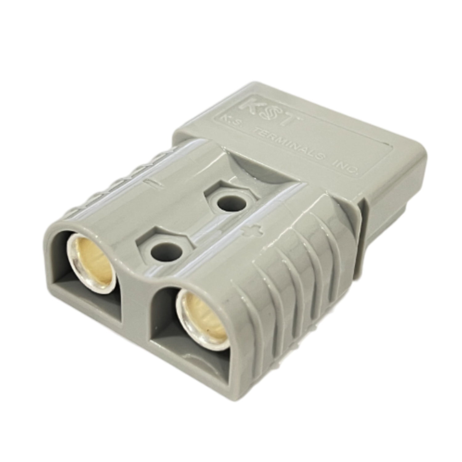 Conector Modular 2 Polos 120A 600V C/ Terminais - Cinza - Impacto CNC