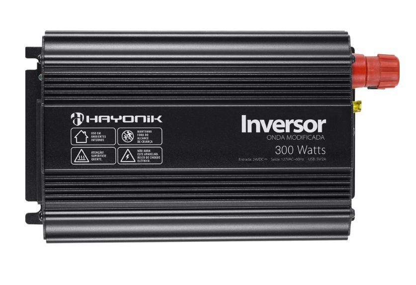 Inversor de Onda Modificada 500W 12VDC/127V USB HAYONIK - AGROTECH