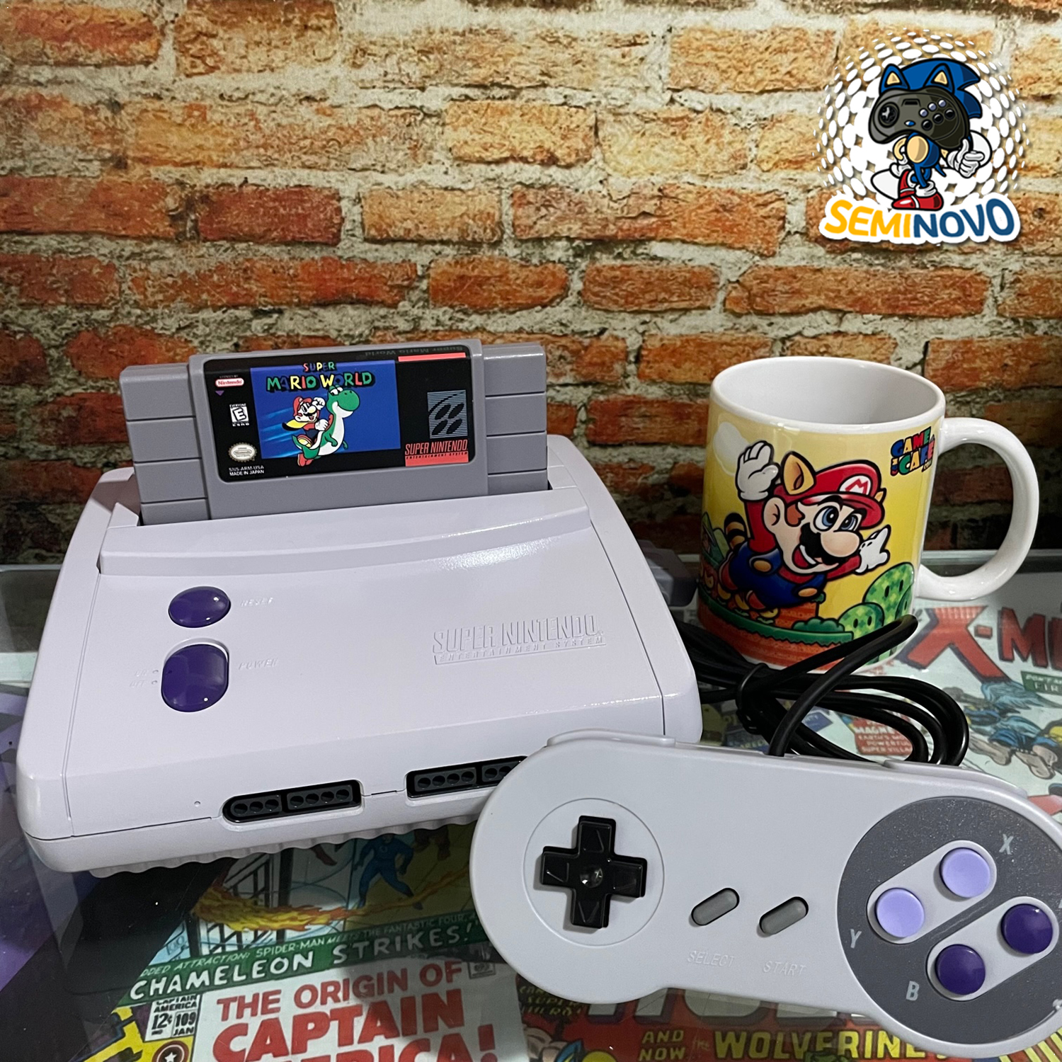 Super Nintendo Baby Áudio e Vídeo - Game com Café.com