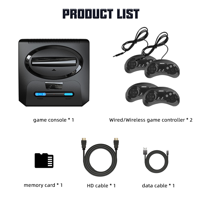 Mega Drive HDMI com 1000 Jogos - Game com Café.com