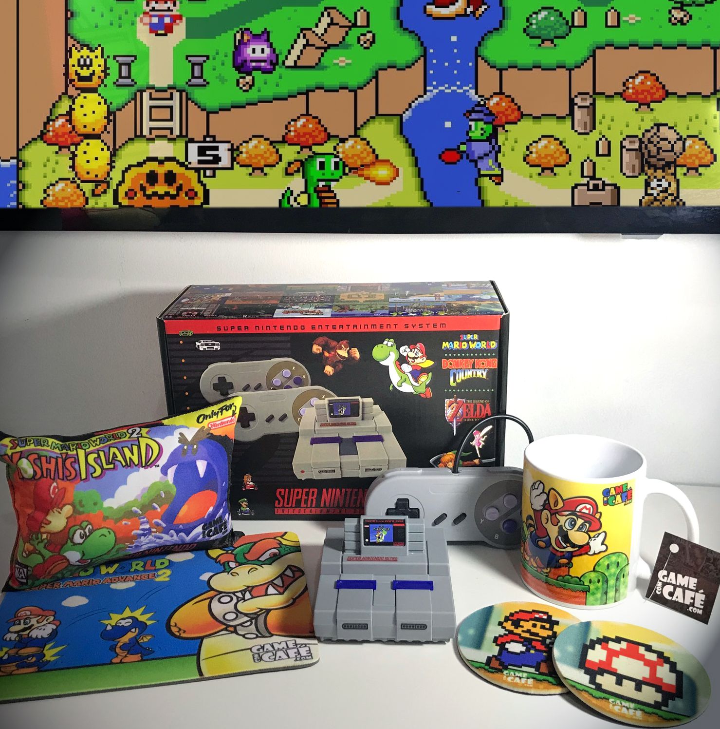 MINI Super Nintendo Retro HDMI - Game com Café.com
