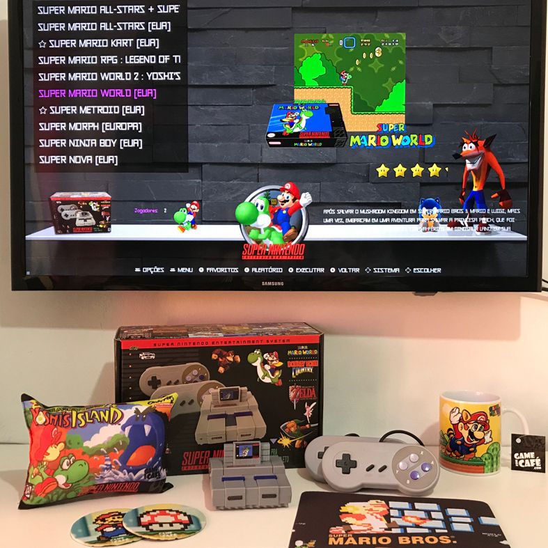 MINI Super Nintendo Retro HDMI - Game com Café.com