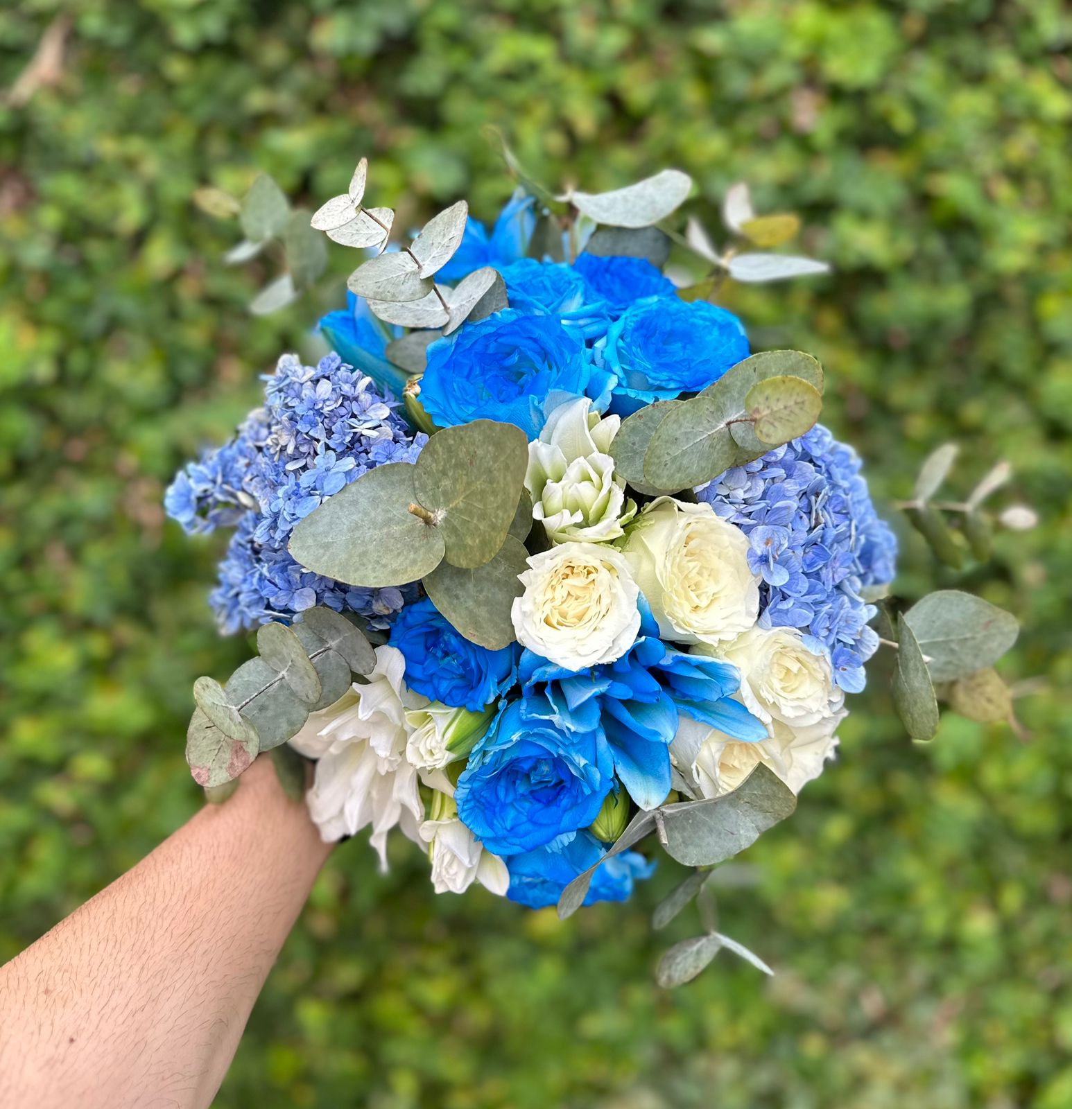 Buquê de Noiva Azul em BH | Buque de Casamento Civil BH - Floricultura ...